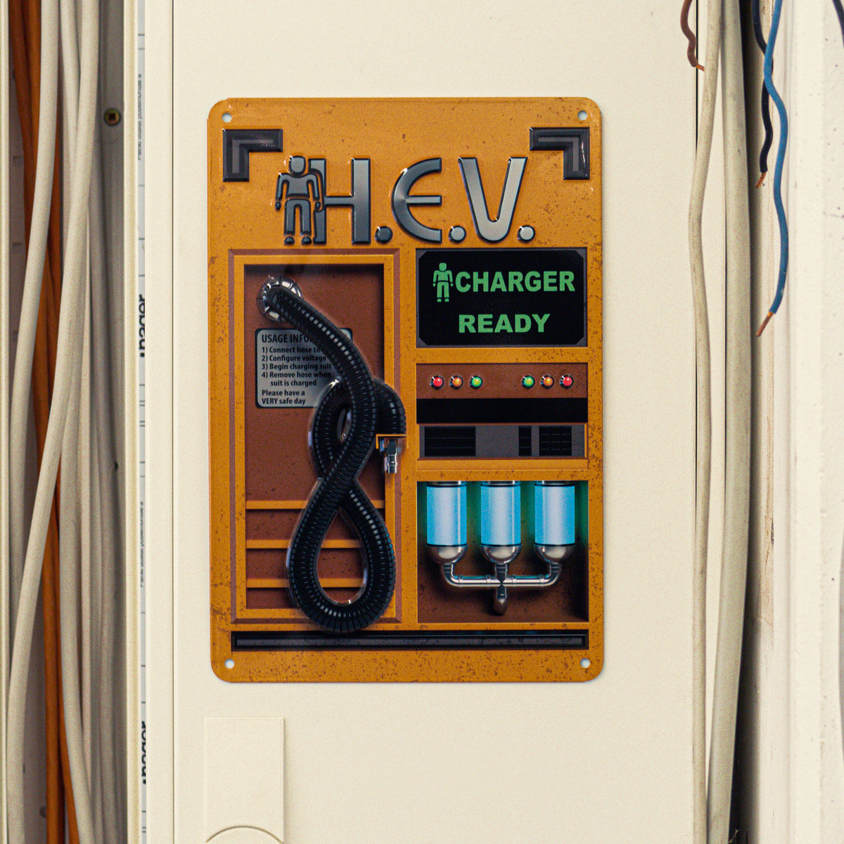 Tin Sign HEV Charger inspired by Half-Life — getDigital
