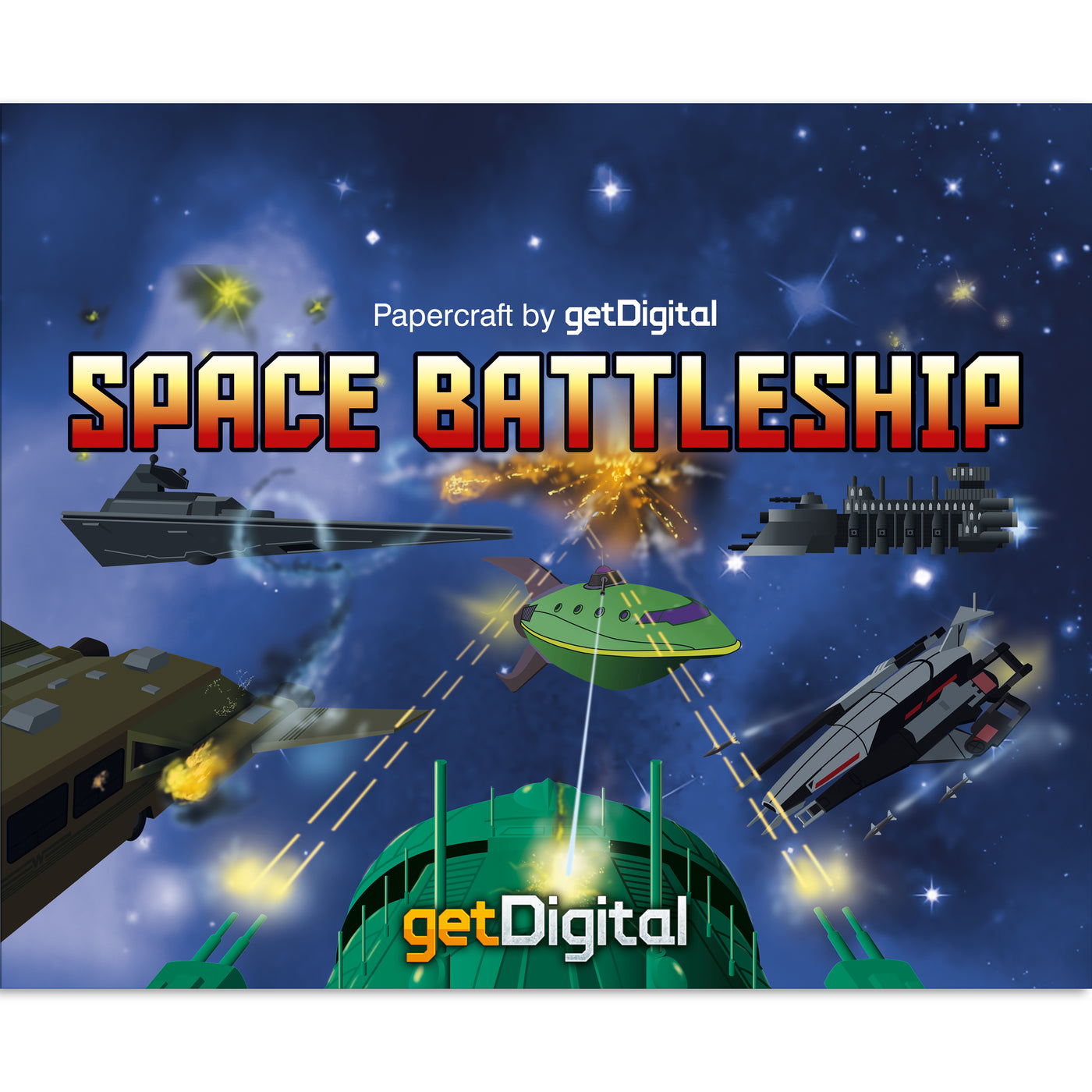 Space Battleship Papercraft — getDigital
