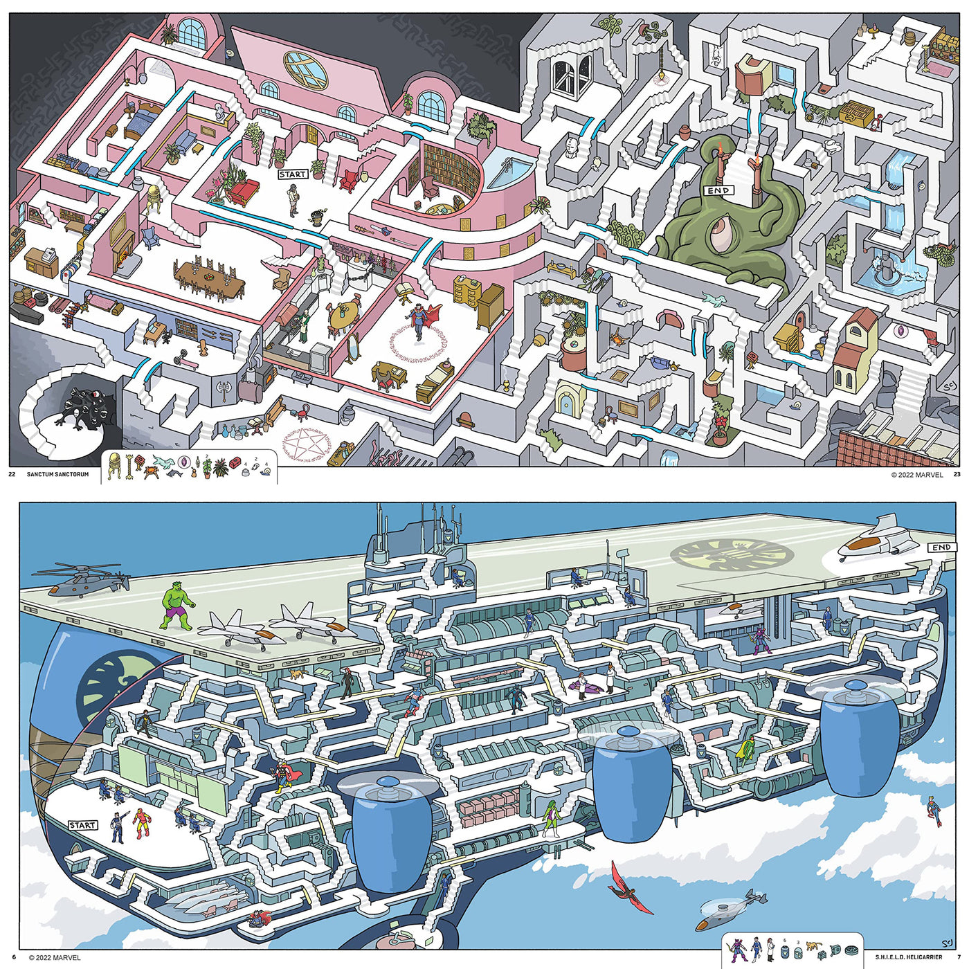 Marvel Mazes - Labyrint en verborgen voorwerp boek — getDigital