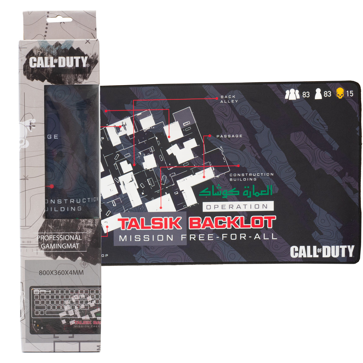 Call of Duty XL Mauspad Talsik Backlot — getDigital