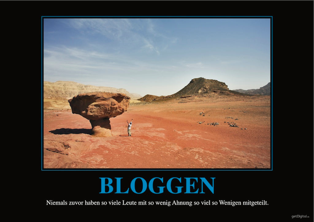 Blogging Poster — getDigital